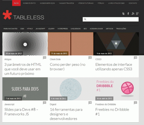 Explorando Recomenda: Tableless (CSS e webdesign) | Explorando